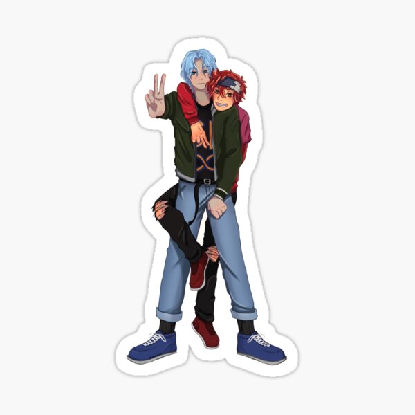 "Reki and langa sticker" Sticker for Sale by LeoBertrand | Redbubble