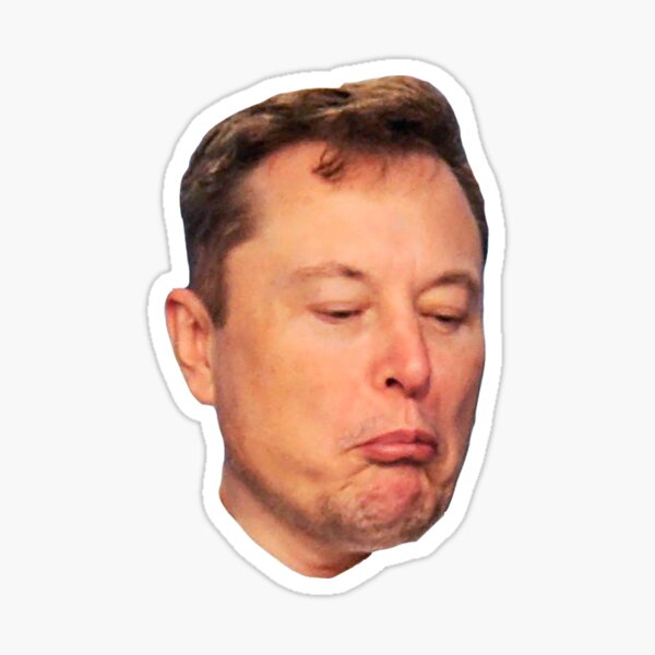 Elon Musk Face Stickers | Redbubble