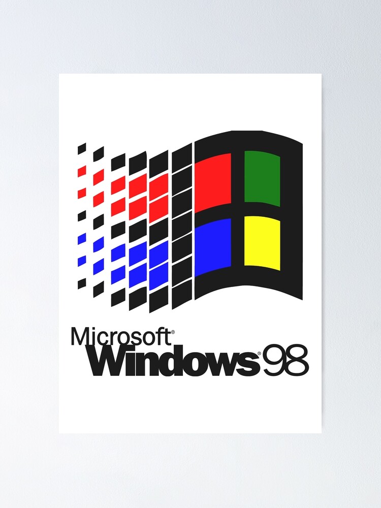 "Microsoft Windows 98" Poster for Sale by resaalfon | Redbubble