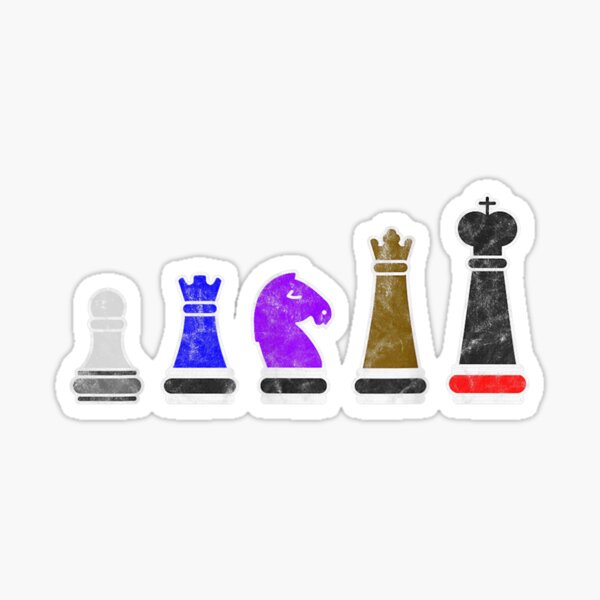"Jiu Jitsu Chess Pieces for chess lover and player" Sticker by ...
