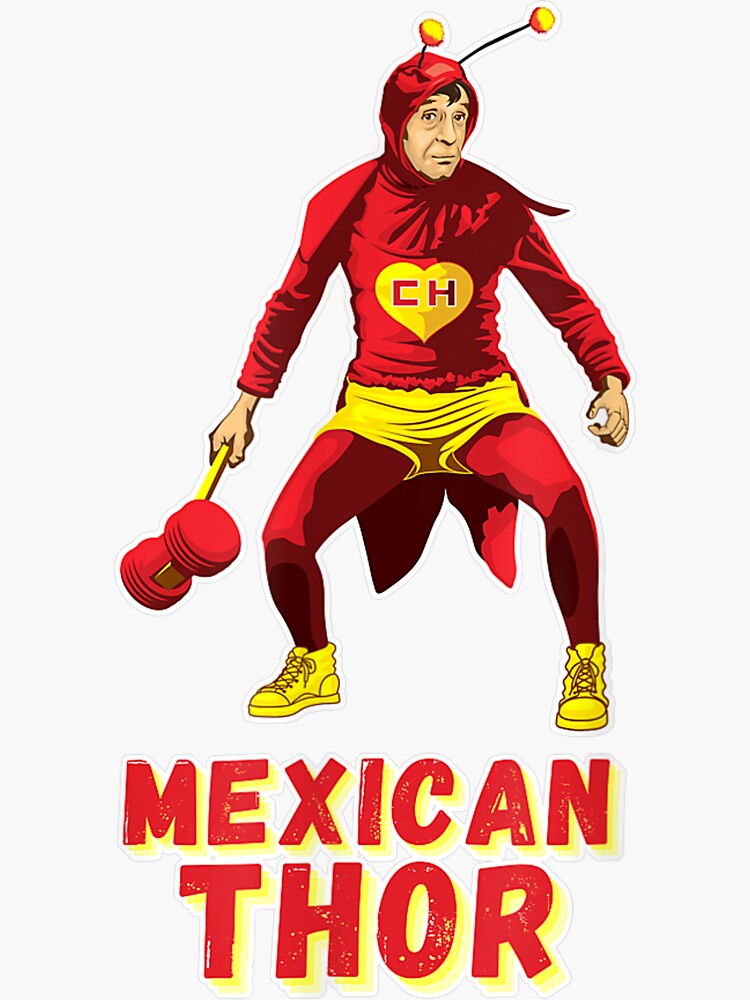 "Mexican Thor T-Shirt" Sticker for Sale by Lukifo-Mission | Redbubble