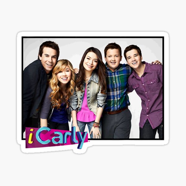 "iCarly Cast Group Carly, Sam, Freddie, and Spencer" Sticker for Sale ...