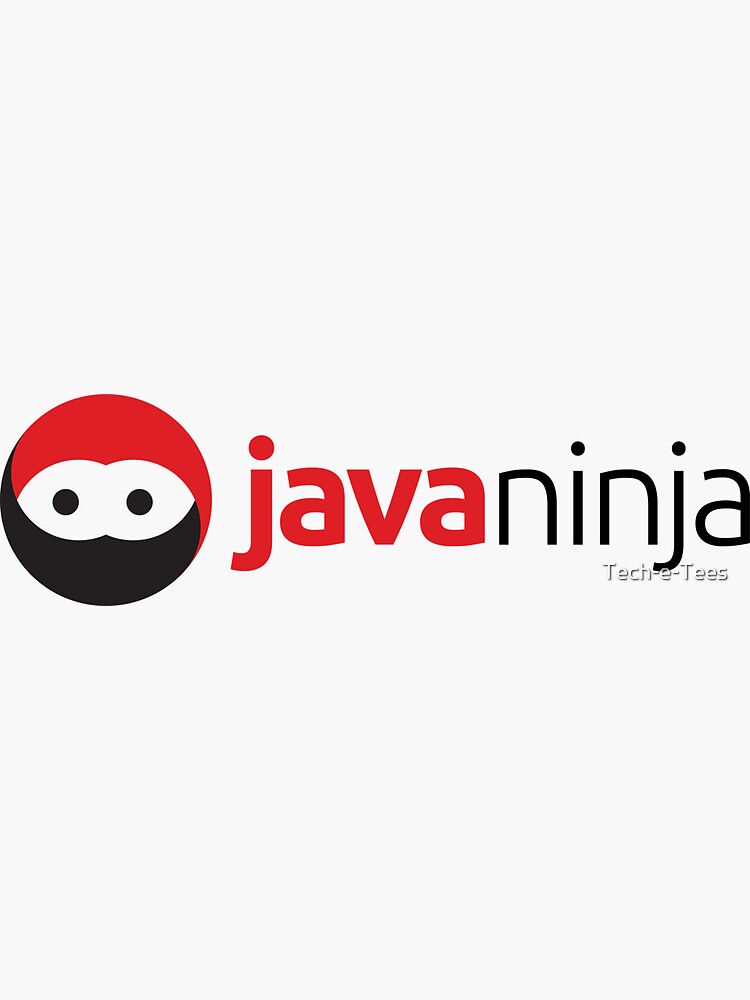 "Java Ninja" Sticker by Tech-e-Tees | Redbubble