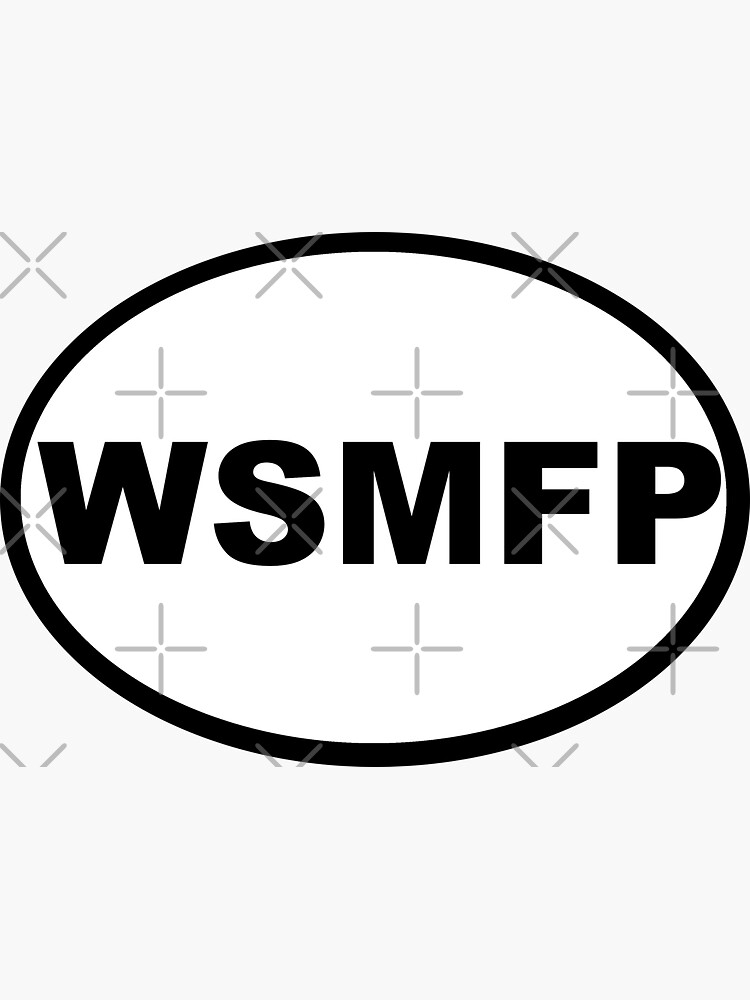 "WSMFP" Sticker for Sale by Dixiedeadhead | Redbubble