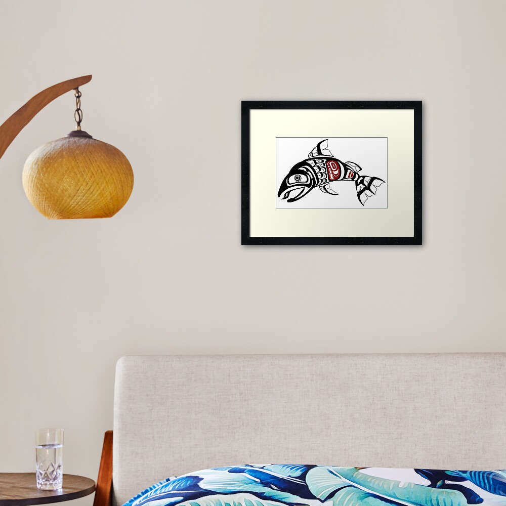 "Pacific Northwest Coast Salmon design fish native american Hiada first ...