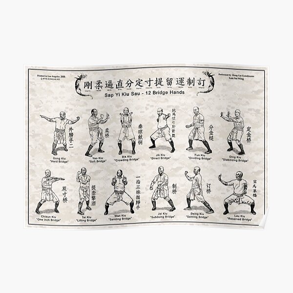 "Hung Gar 12 bridges" Poster for Sale by pochilam88 | Redbubble