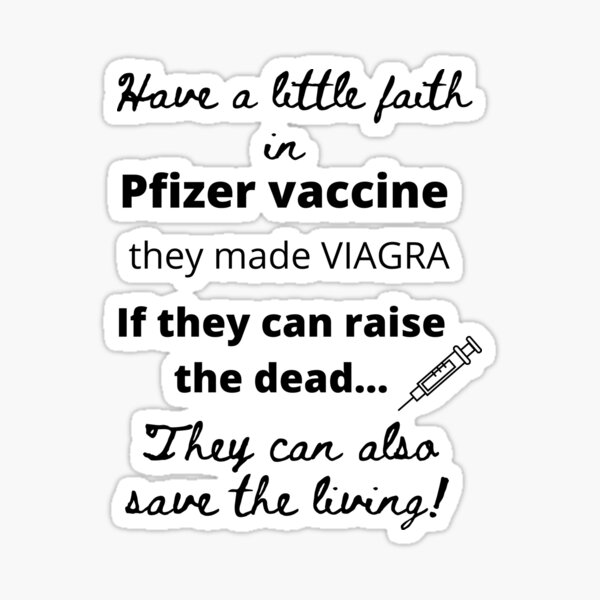 "Pfizer vaccine" Sticker for Sale by Rainbowair | Redbubble