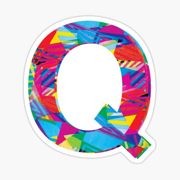 "Fun Letter - Q" Sticker by Winterrr | Redbubble