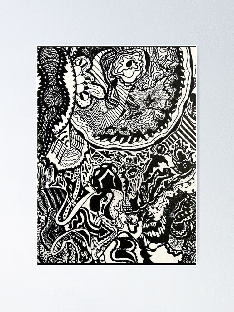 "Scribble Art " Poster by KaleBrownie | Redbubble
