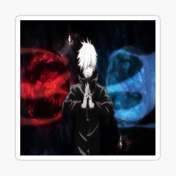 "satoru gojo anime mask and stickers " Sticker for Sale by Lilmamba24 ...