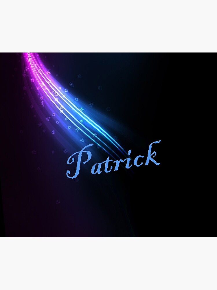 "Signature first name Patrick with light effect" Photographic Print by ...