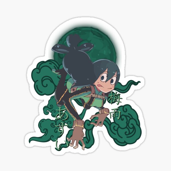 "Tsuyu Asui - Boku No Hero Academia" Sticker by reelanimedragon | Redbubble