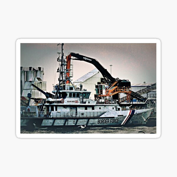 "Border Force - HMC Searcher" Sticker for Sale by naturelover | Redbubble