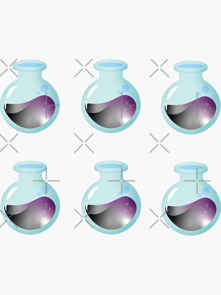 Asexual Pride Potion Minimalist Sticker For Sale By Bulaklakin
