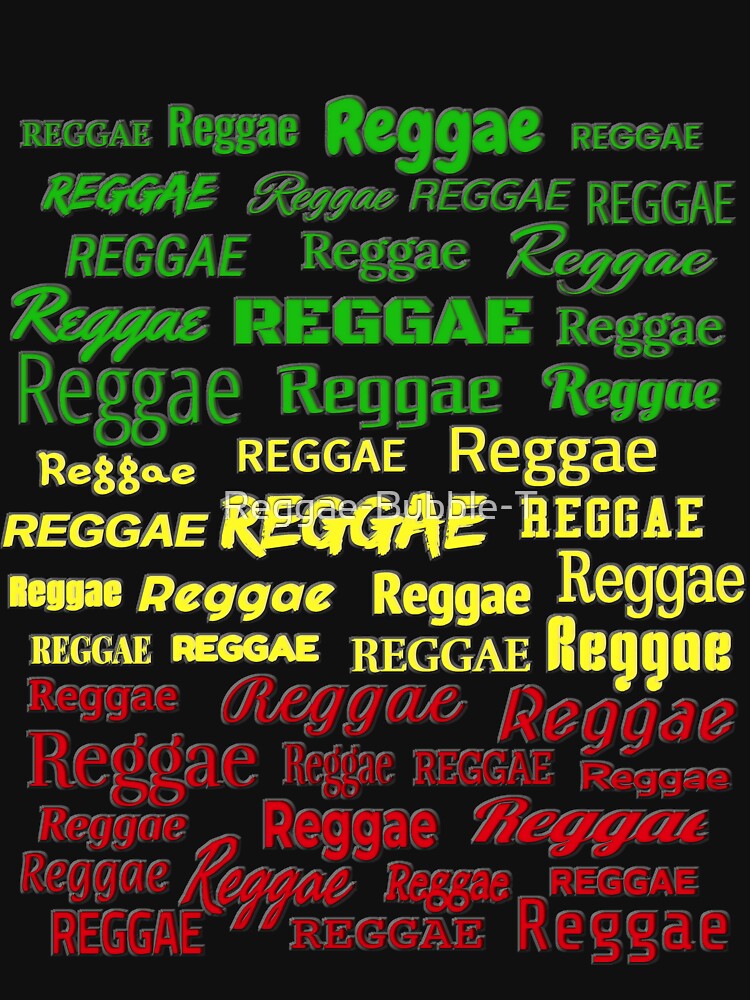 "Reggae - different fonts - Rasta colors" T-shirt for Sale by Reggae ...