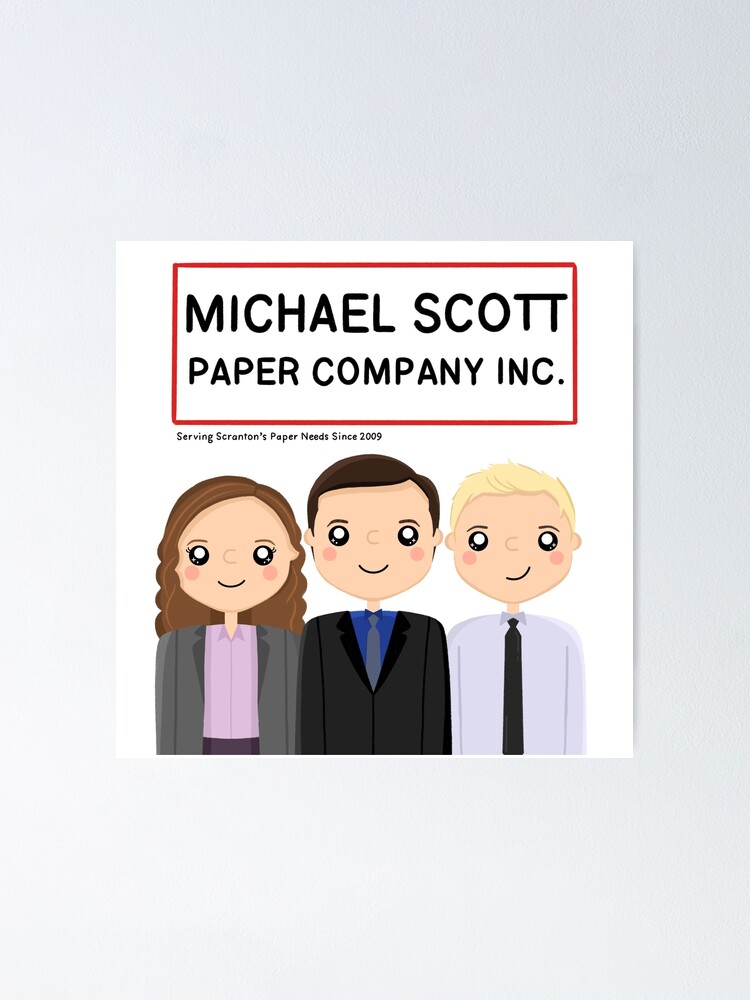 "The Office Michael Scott Paper Company " Poster for Sale by cutermelon ...
