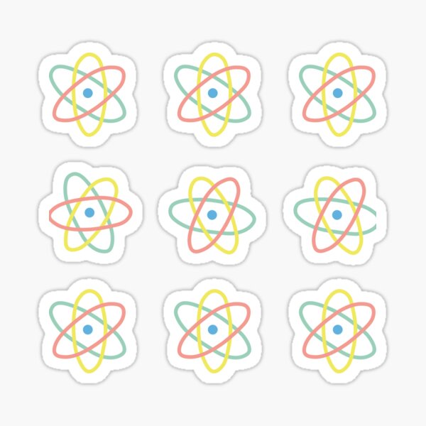 "Sticker pack Atoms " Sticker for Sale by NormaHelia | Redbubble