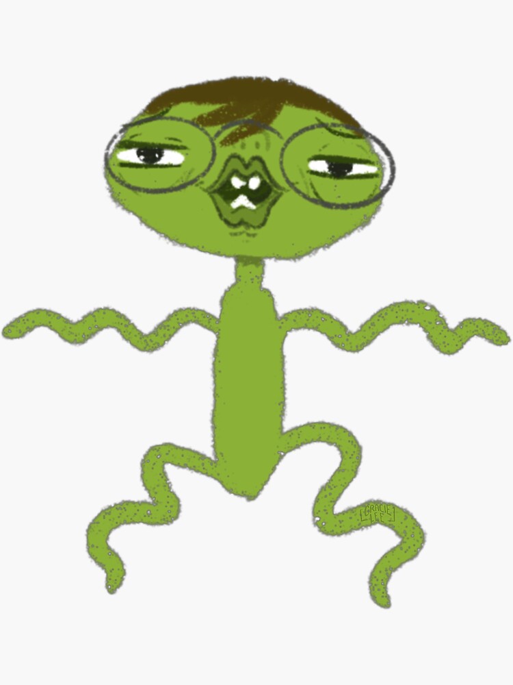 "YUCKY FUNKY BOY - SLIMECICLE" Sticker by Gracielee-art | Redbubble