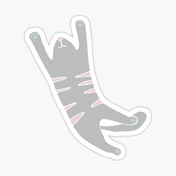 "sleepyhead cat" Sticker for Sale by Elenazahar | Redbubble