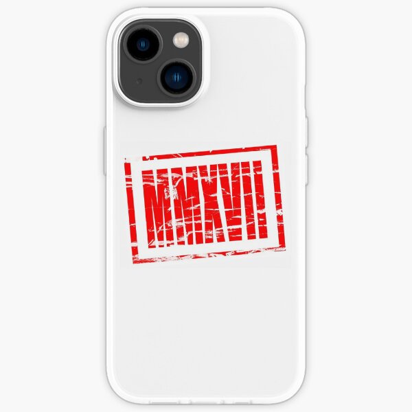 "Red rubber stamp effect - 2017 in roman numerals MMXVII" iPhone Case ...