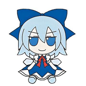 "cirno fumo " Sticker for Sale by scarletfumo | Redbubble
