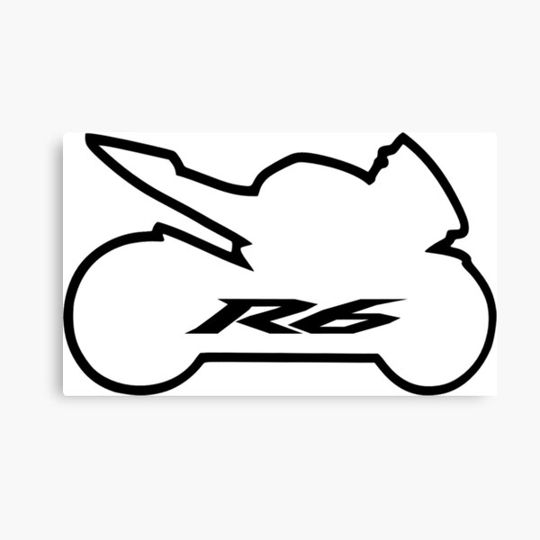 Lienzo «Yamaha YZF R6 Silhouette» de isonic | Redbubble