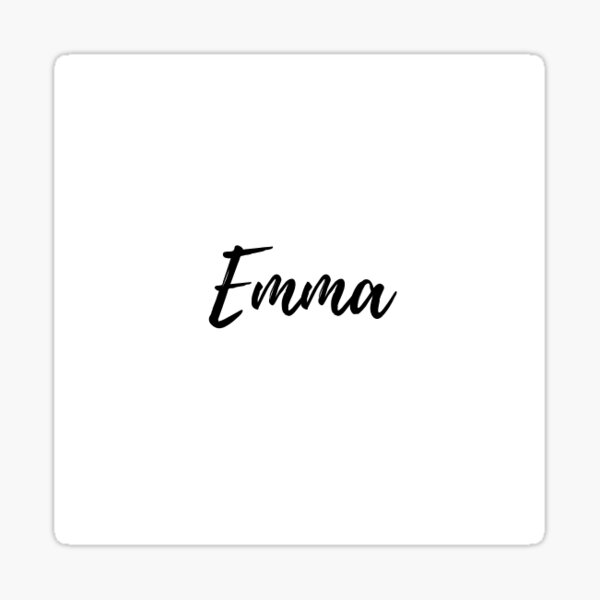 "Emma Name Cursive" Sticker for Sale by OneElectricGoat | Redbubble