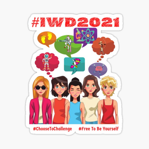 "IWD Choose to challenge 2021 - International Women's Day" Sticker by ...