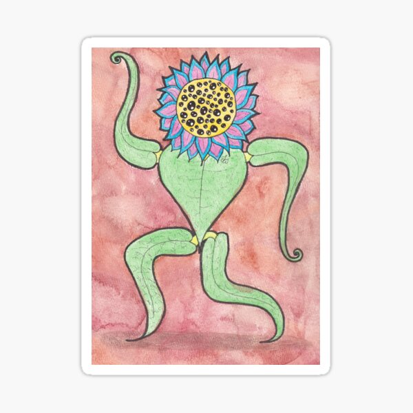 "Buff Flower Guy! with background" Sticker for Sale by reklawsiwel ...