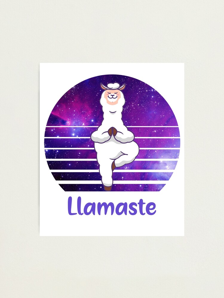 Lámina fotográfica «Copia de Copia de Llamaste, llama namaste, yoga ...