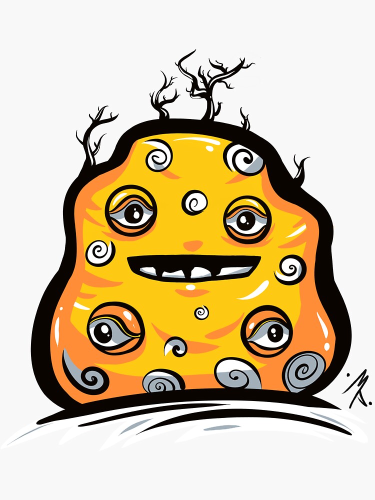 "An alien potato ?!" Sticker by Lotaku-otake | Redbubble