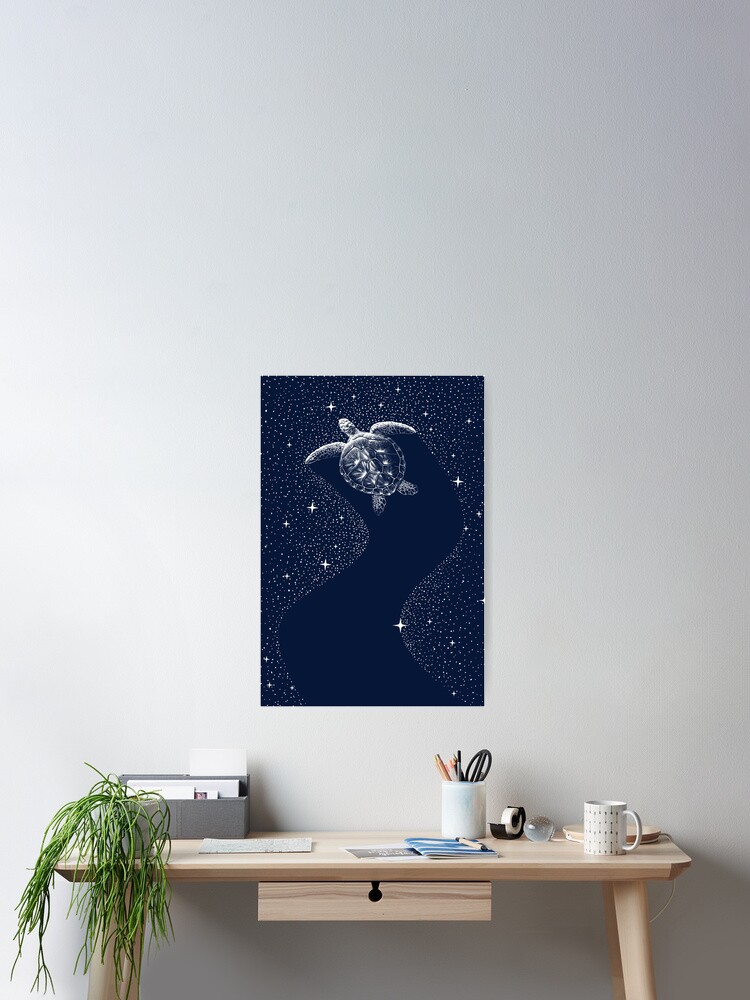 "Starry Turtle" Poster for Sale by AlirizaCAKIR | Redbubble