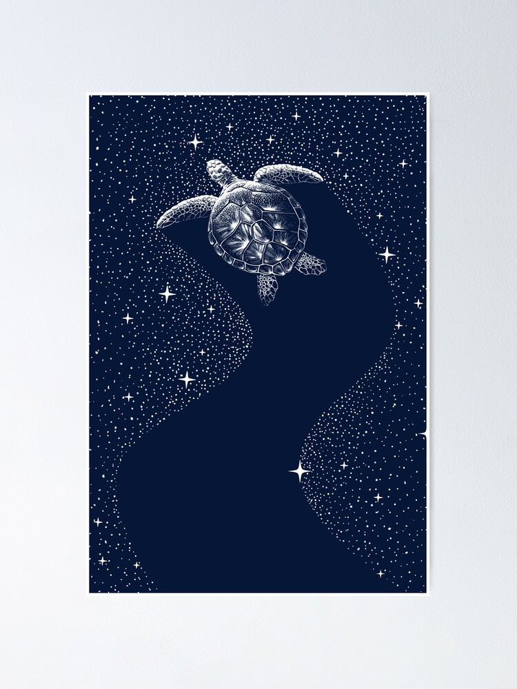 "Starry Turtle" Poster for Sale by AlirizaCAKIR | Redbubble