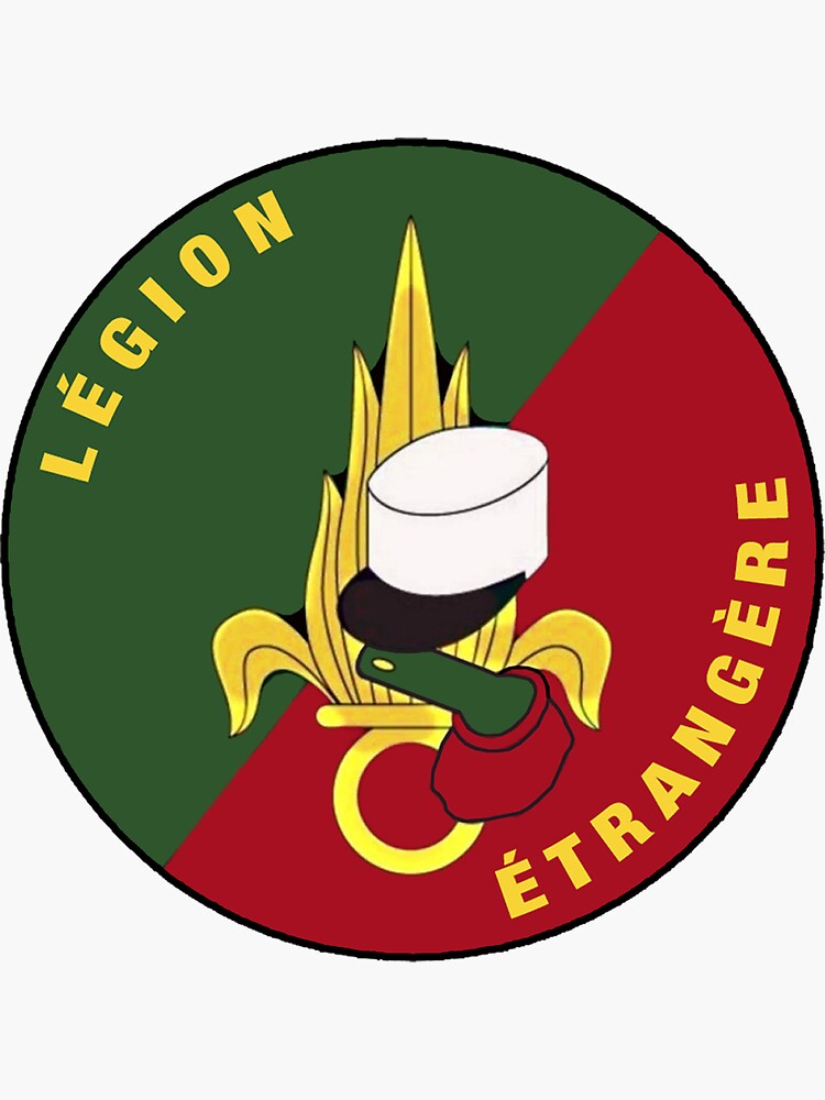 "FRENCH FOREIGN LEGION KÉPI BLANC" Sticker by Aspretto | Redbubble