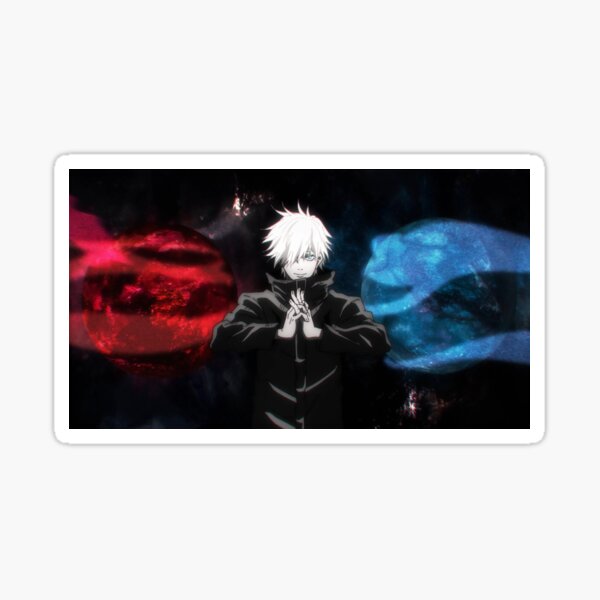 "Gojo RED and BLUE" Sticker for Sale by KOSCs | Redbubble