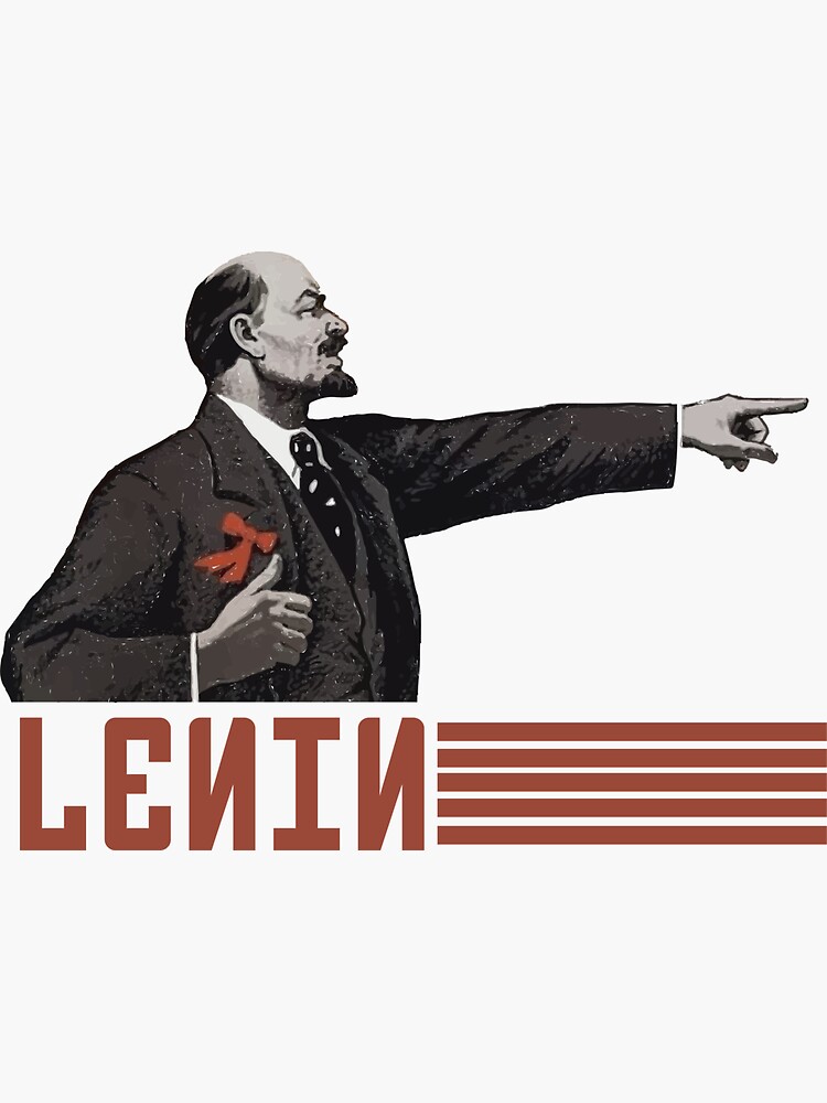 "Lenin" Sticker by beluga-shop | Redbubble