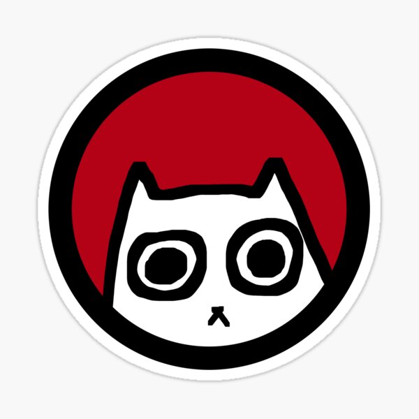 "freaking out cat" Sticker for Sale by fruitkid | Redbubble