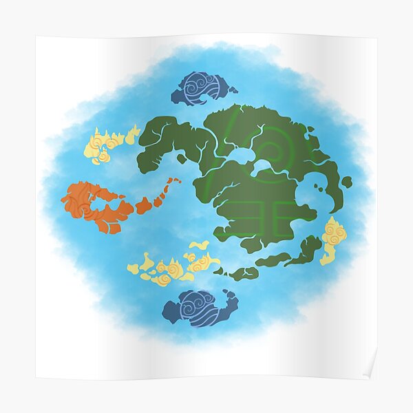 "Avatar World Map" Poster for Sale by copiouscollects | Redbubble