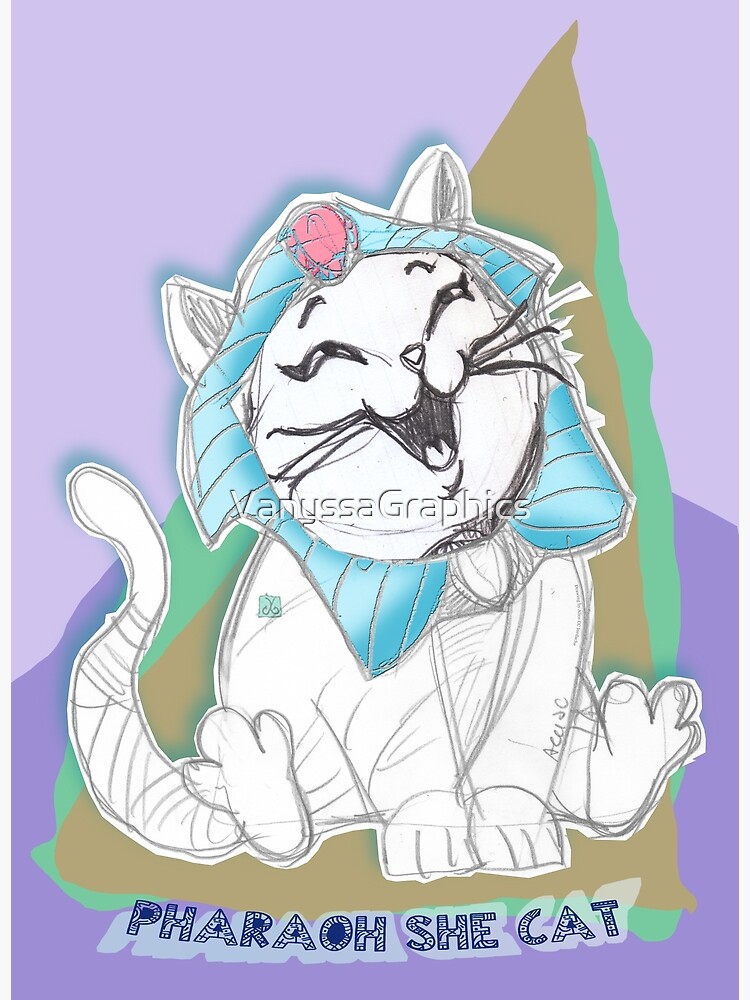 "Egyptian Pharaoh She Cat (Drawing by ACCI)" Poster for Sale by ...