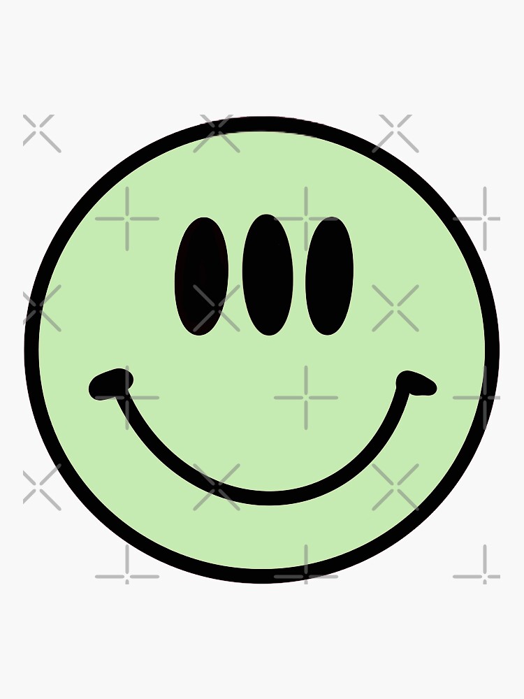 "Glossier Smiley" Sticker for Sale by lildesignss | Redbubble