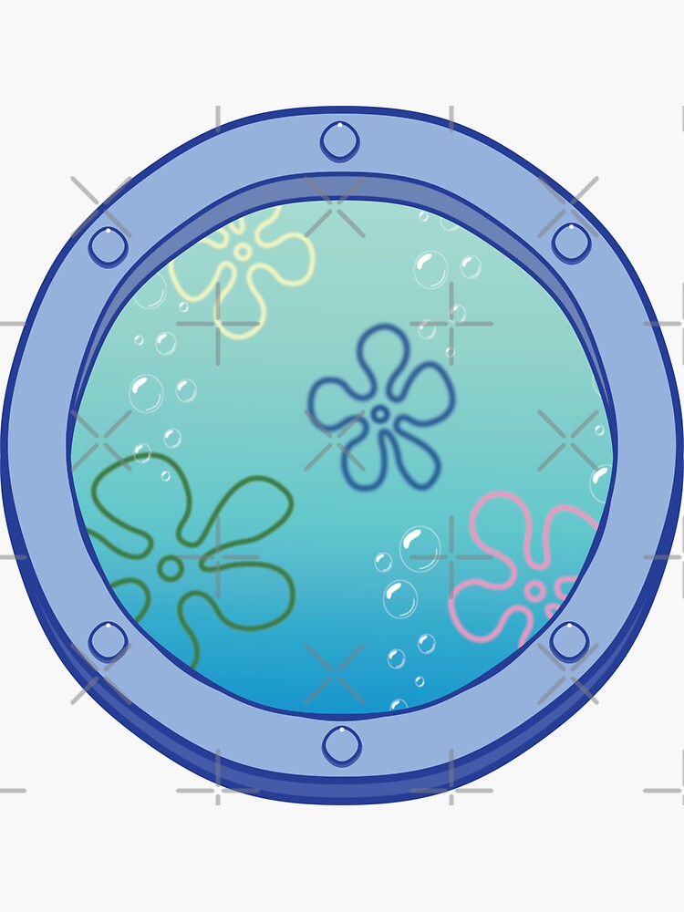"SpongeBob SquarePants Window Day Version Cartoon Style" Sticker for ...