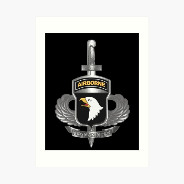"101st Airborne Division “Afghanistan Veteran” " Art Print by ...