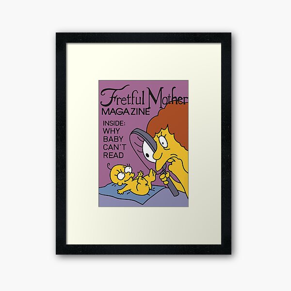 "Fretful Mother Funny The Simpsons Inspired Magazine From 90's Cartoons ...