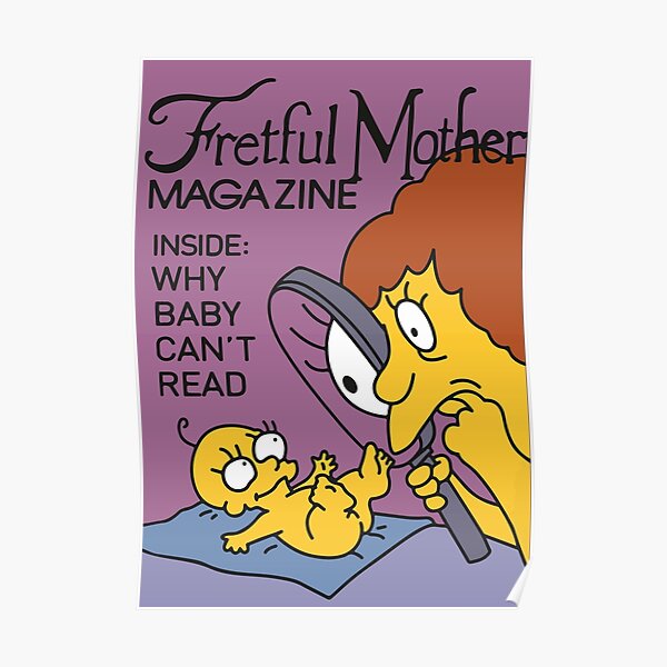 "Fretful Mother Funny The Simpsons Inspired Magazine From 90's Cartoons ...