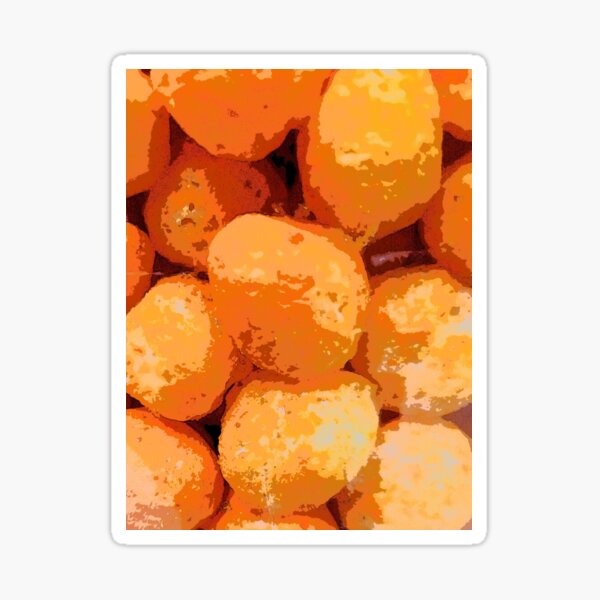 "Cheesy puffs" Sticker for Sale by Random-Designz | Redbubble
