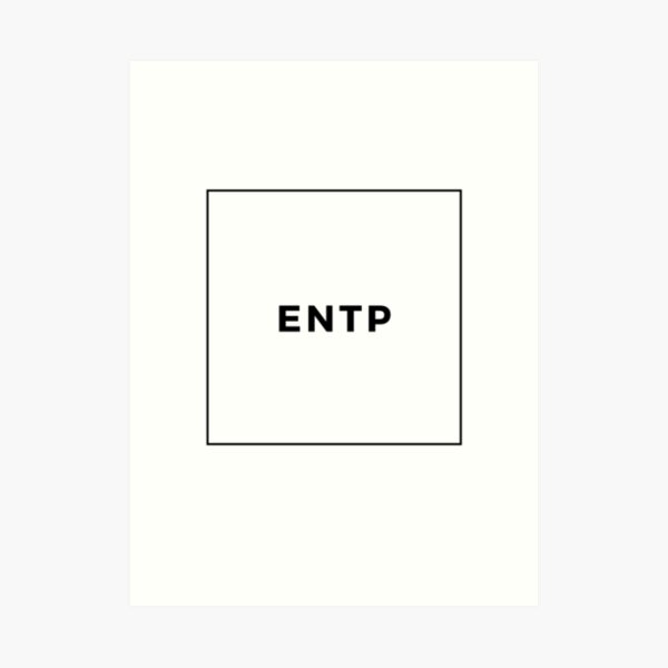 "Minimalistic ENTP (Black & White)" Art Print for Sale by lamweixing ...