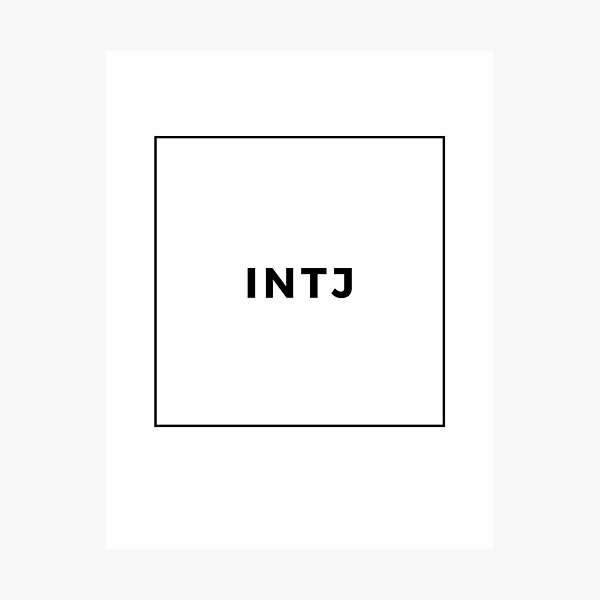 "Minimalistic INTJ (Black & White)" Photographic Print for Sale by ...
