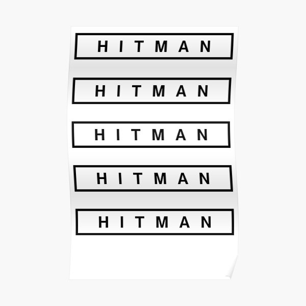 "Agent 47 sticker - Hitman sticker - agent 47 sticker pack" Poster for ...