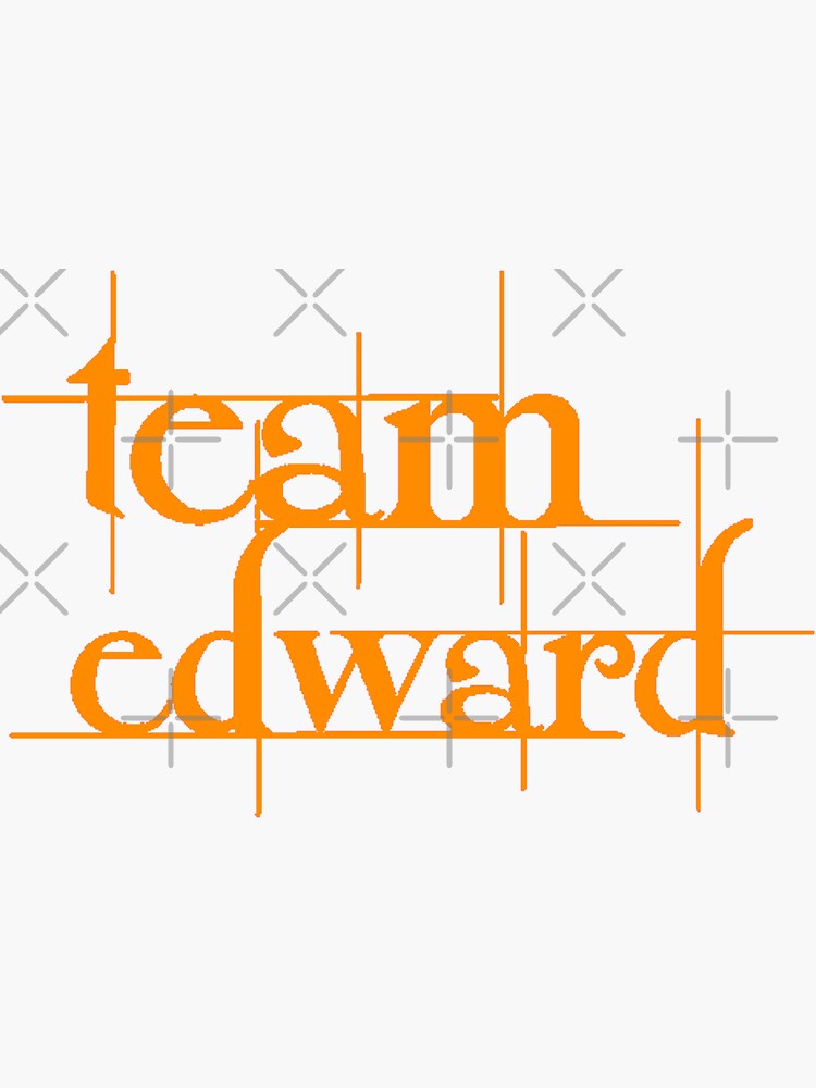"Team Edward" Sticker for Sale by lindsalexandra | Redbubble