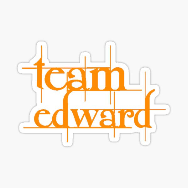 "Team Edward" Sticker for Sale by lindsalexandra | Redbubble